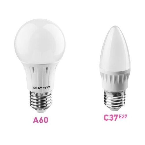Лампа светодиодная 61 139 OLL-A60-7-230-6.5K-E27 грушевидная 7Вт онлайт 61139 (3шт. в упак.)