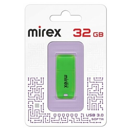 Флешка Mirex Softa Green 32 Гб usb 3.0 Flash Drive - зеленый