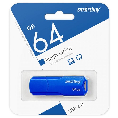 USB 64GB SmartBuy Clue синий