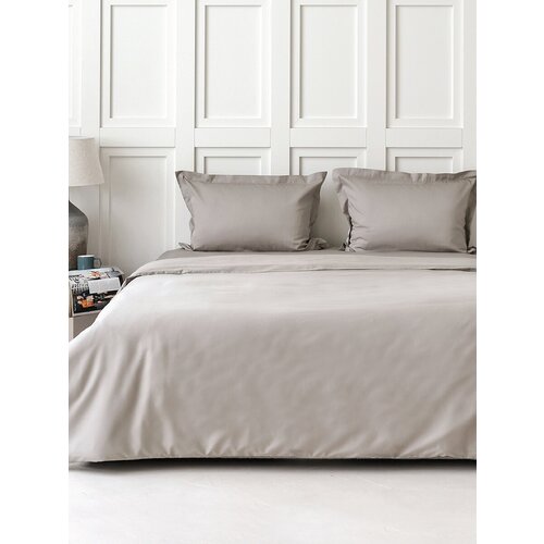 Комплект постельного белья La Prima постельное белье сатин серебристая дымка, размер Евро (200x220см)