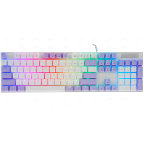 Клавиатура для компьютера, клавиатура игровая, клавиатура с подсветкой, DEXP Widow, белая