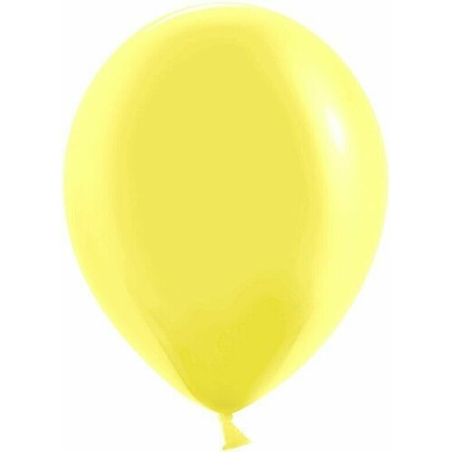 Шарики воздушные (10'/25 см) Желтый, пастель, 100 шт. набор шаров на праздник