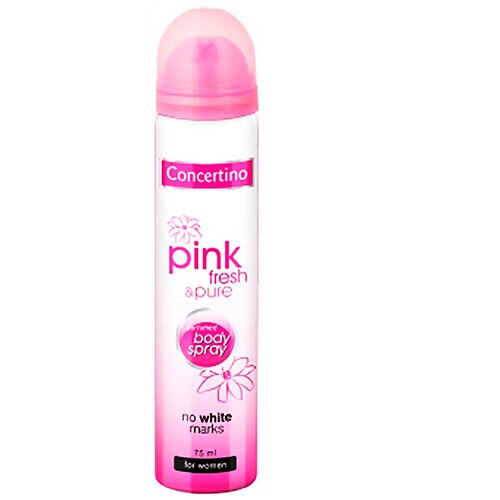 Дезодорант Женский CONCERTINO Pink (75 мл), спрей, защита 24 часа, аромат фруктово-цветочный
