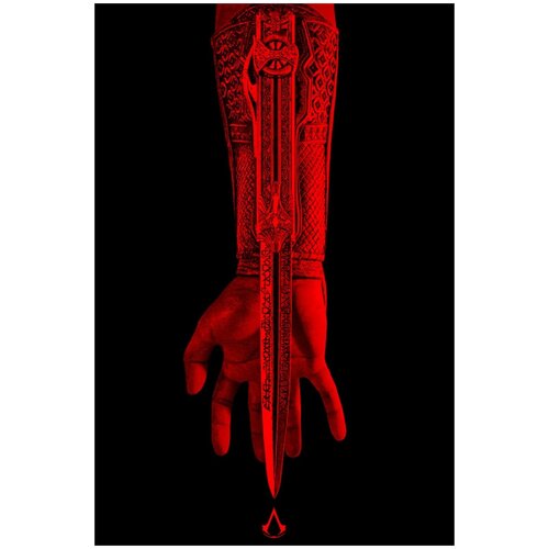 Постер / Плакат / Картина Assassins Creed. Срытый клинок Эцио 60х90 см в раме
