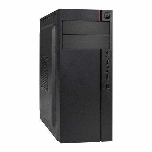 Корпус Miditower ExeGate AA-440-AA500 (ATX, AA500 8 см, 2*USB, аудио, черный) EX290183RUS