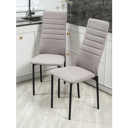 Комплект стульев Монако для кухни в цвете серый, стулья на кухню 2 штуки