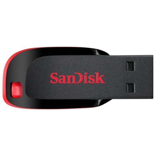 Флешка SanDisk Cruzer Blade 32 ГБ, 1 шт., черно-красный