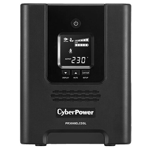 Интерактивный ИБП CyberPower PR3000ELCDSL черный 2700 Вт