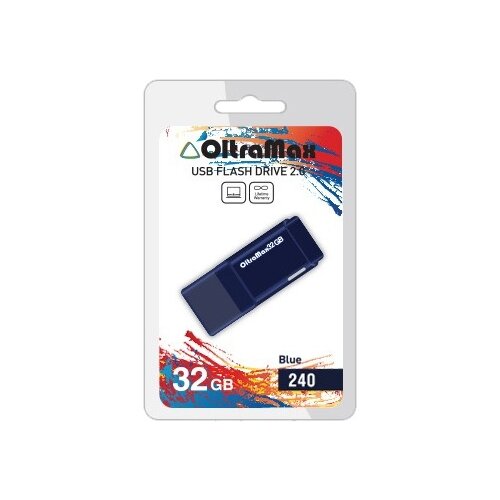 Флешка OltraMax 240 32 ГБ, blue