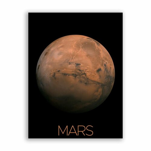 Постер, плакат на бумаге / NASA (Коллекция Постеров) - Mars / Марс / Размер 30 x 40 см