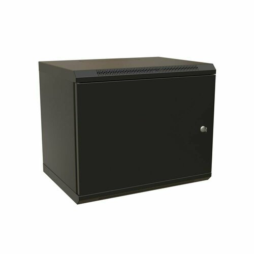 WRline WR-TW-1266-SR-RAL9004 Шкаф настенный 19-дюймовый (19"), 12U, 650x600х600мм, RAL 9004