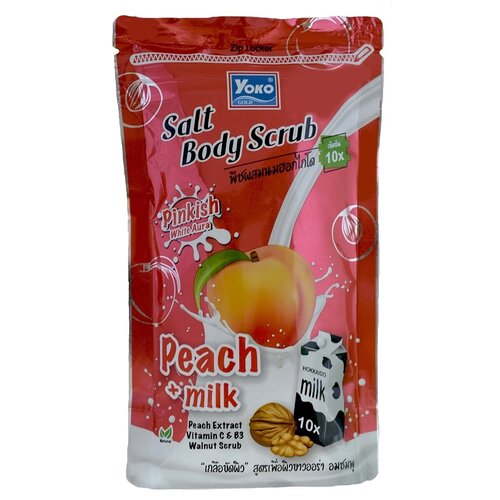 Yoko Скраб для тела с персиком и молоком 350 гр