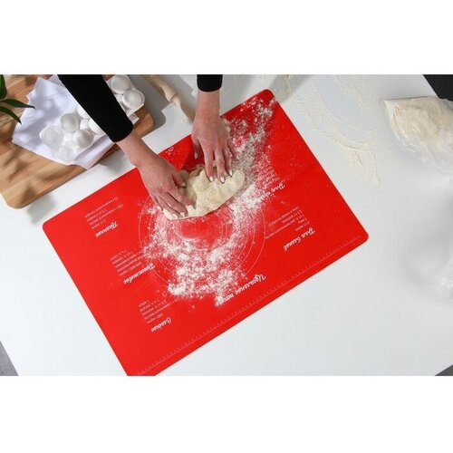 Силиконовый коврик Дорого внимание для выпечки "Идеальное тесто", 64х45 см