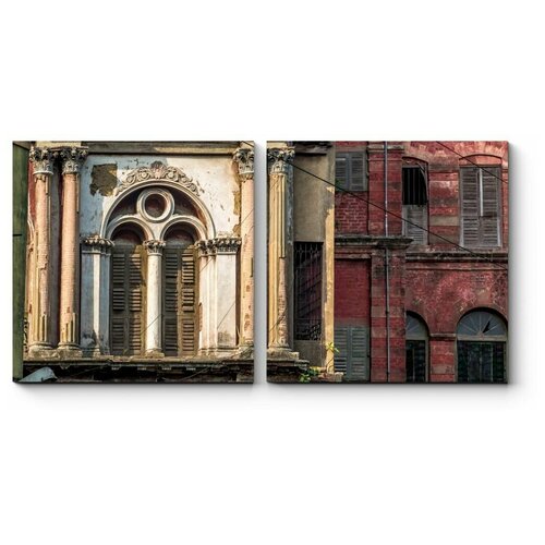 Модульная картина Неоклассическое старинное здание60x30