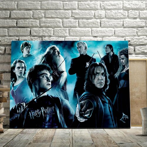 Картина на холсте Гарри Поттер и главные герои для интерьера 30*40