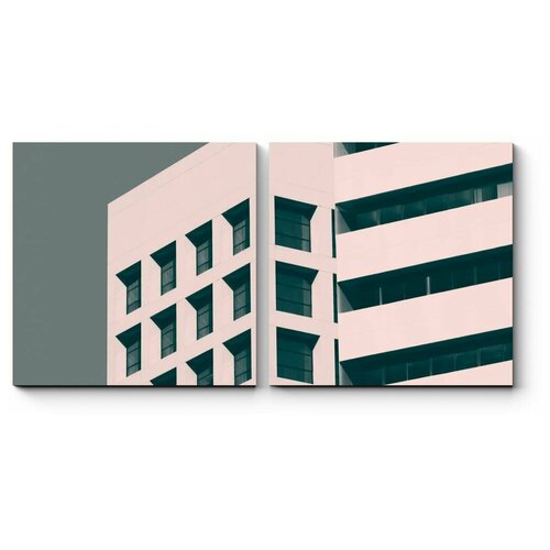 Модульная картина Минималистичный фасад 60x30
