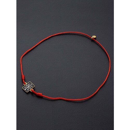 Браслет Angelskaya925 Тонкий браслет красная нить на руку, размер 24 см, красный, серебряный