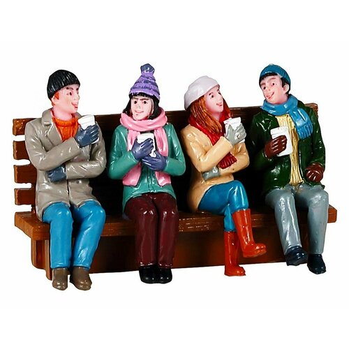 Декоративная фигурка 'Кофе с друзьями', полистоун, 8.5 см, LEMAX
