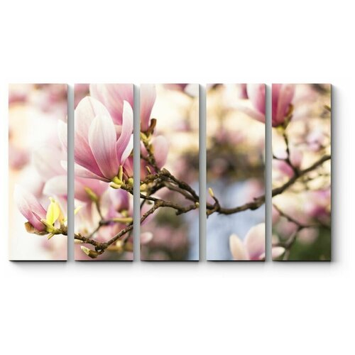 Модульная картина Весны прекрасное цветение 120x72