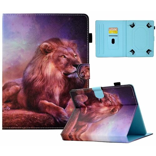 Универсальный чехол Coloured Drawing для планшета 10 дюймов (Lion King)