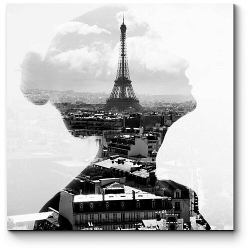 Модульная картина Очарование Парижем 130x130