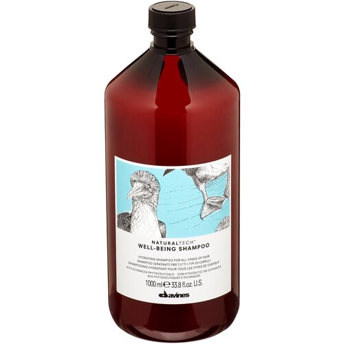 DAVINES NATURAL TECH Well Being Shampoo Увлажняющий шампунь для всех типов волос, 1000 мл