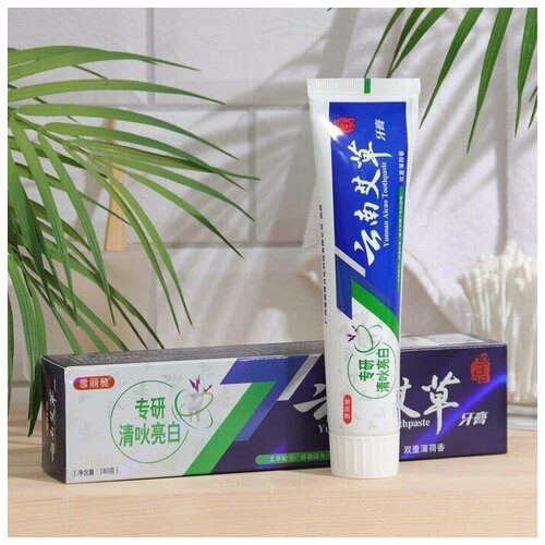 Зубная паста китйская традиционная мята для курильщиков защита дёсен и отбеливание, 180 г