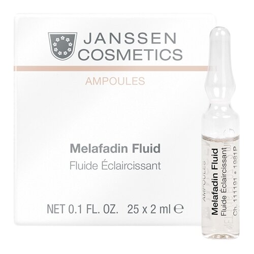 Janssen Cosmetics Ampoules Melafadin Fluid Осветляющие ампулы для лица, 50 мл, 25 шт.