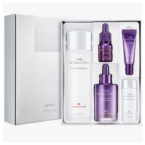 MISSHA, Антивозрастной набор для лица Time Revolution Best Seller Set 5X, 5 предметов