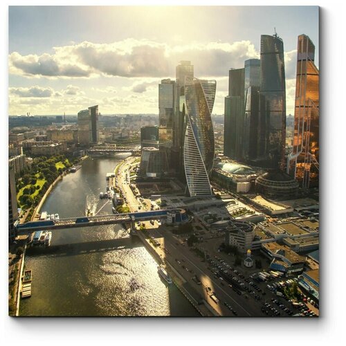 Модульная картина Международный бизнес центр. Москва 30x30