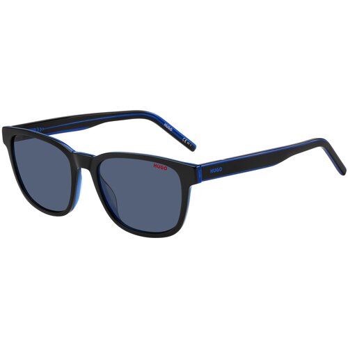Солнцезащитные очки HUGO, черный, голубой