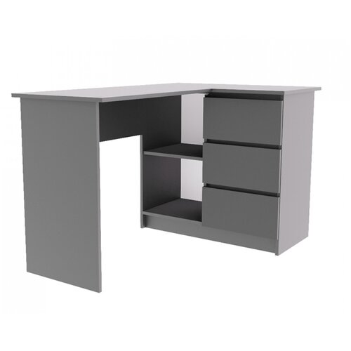 ДСВ мебель письменный стол Мори МС-16, ШхГхВ: 124.4х85х77 см, цвет: графит