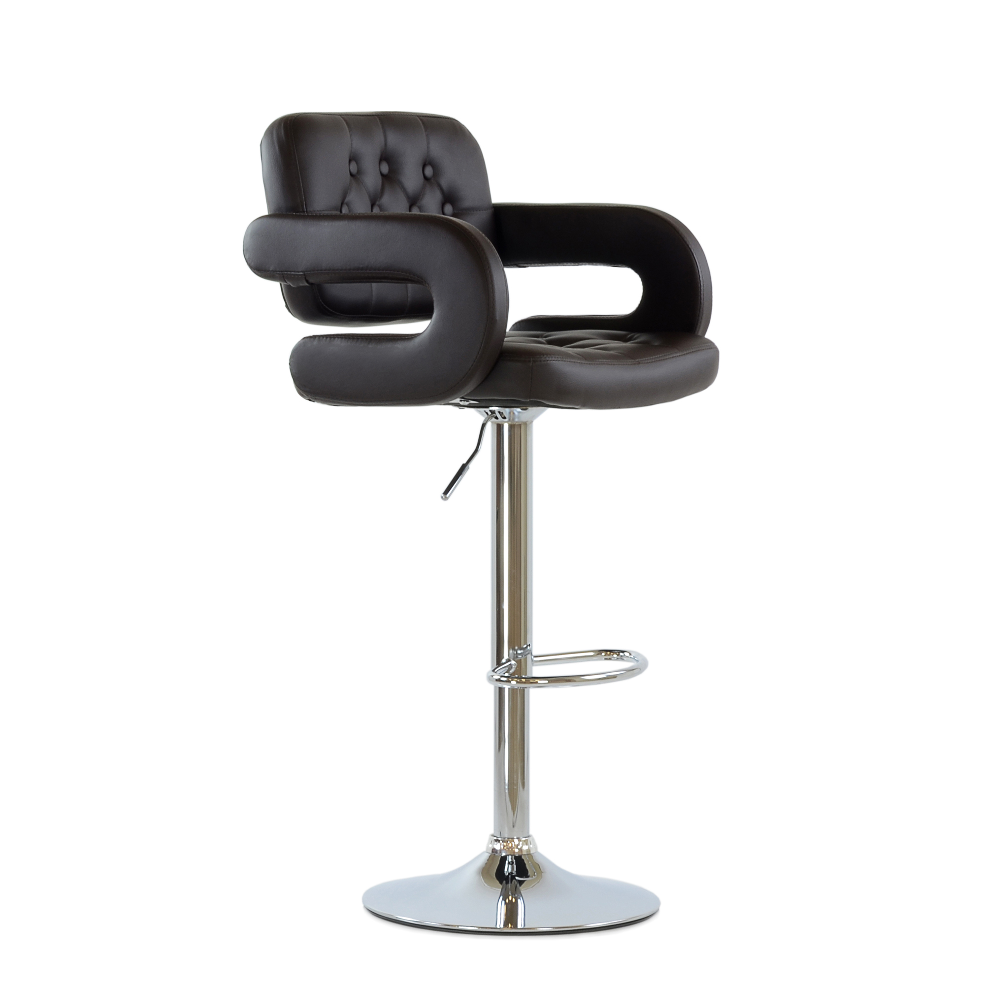 Барный стул Barneo N-135 Gregor темно-коричневая экокожа