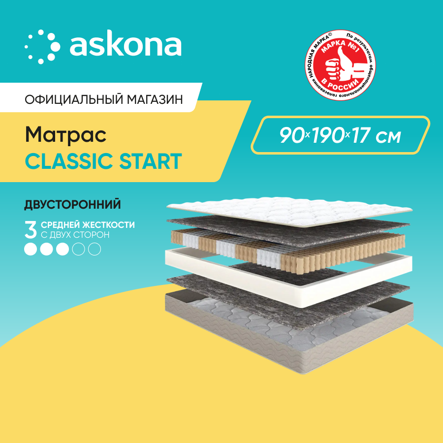 Матрас Askona Classic Start 90x190