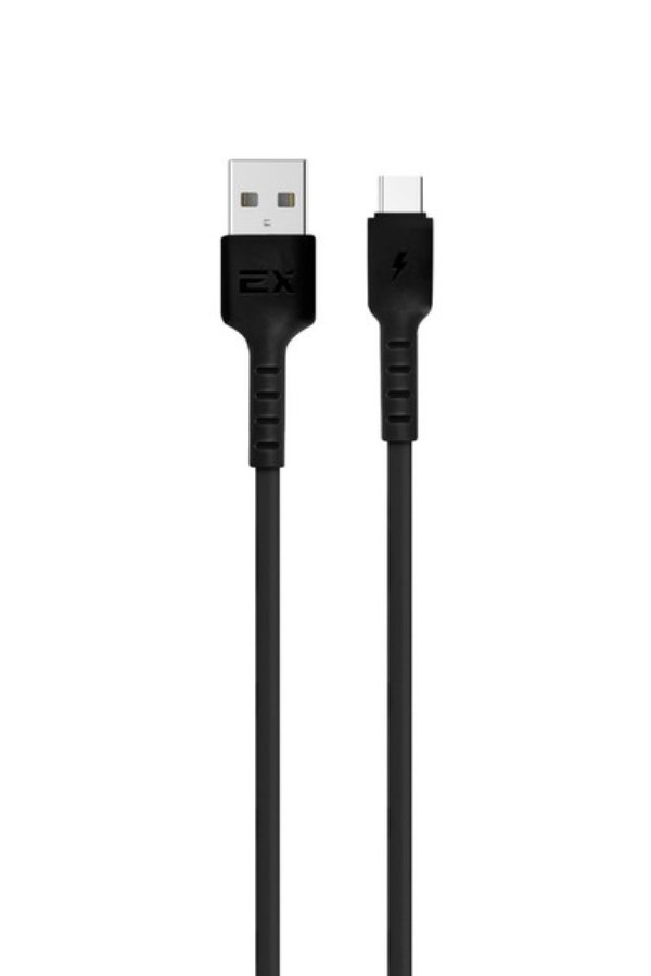 Дата-кабель EXPLOYD EX-K-1263 USB - USB Type-C 3А, 1 м, черный