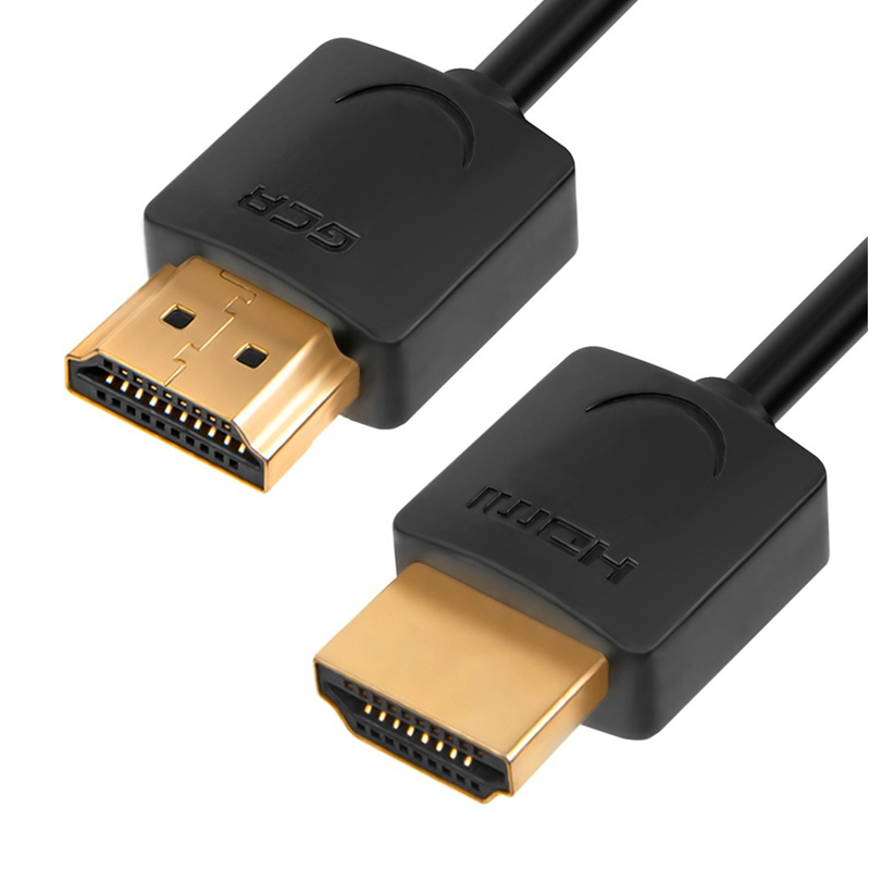 Кабель GCR Slim HDMI 2.0 3м, черный (GCR-51597)