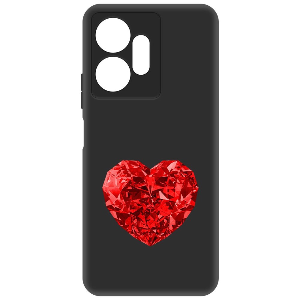 Чехол-накладка Софт Рубиновое сердце для Infinix Zero 20 4G