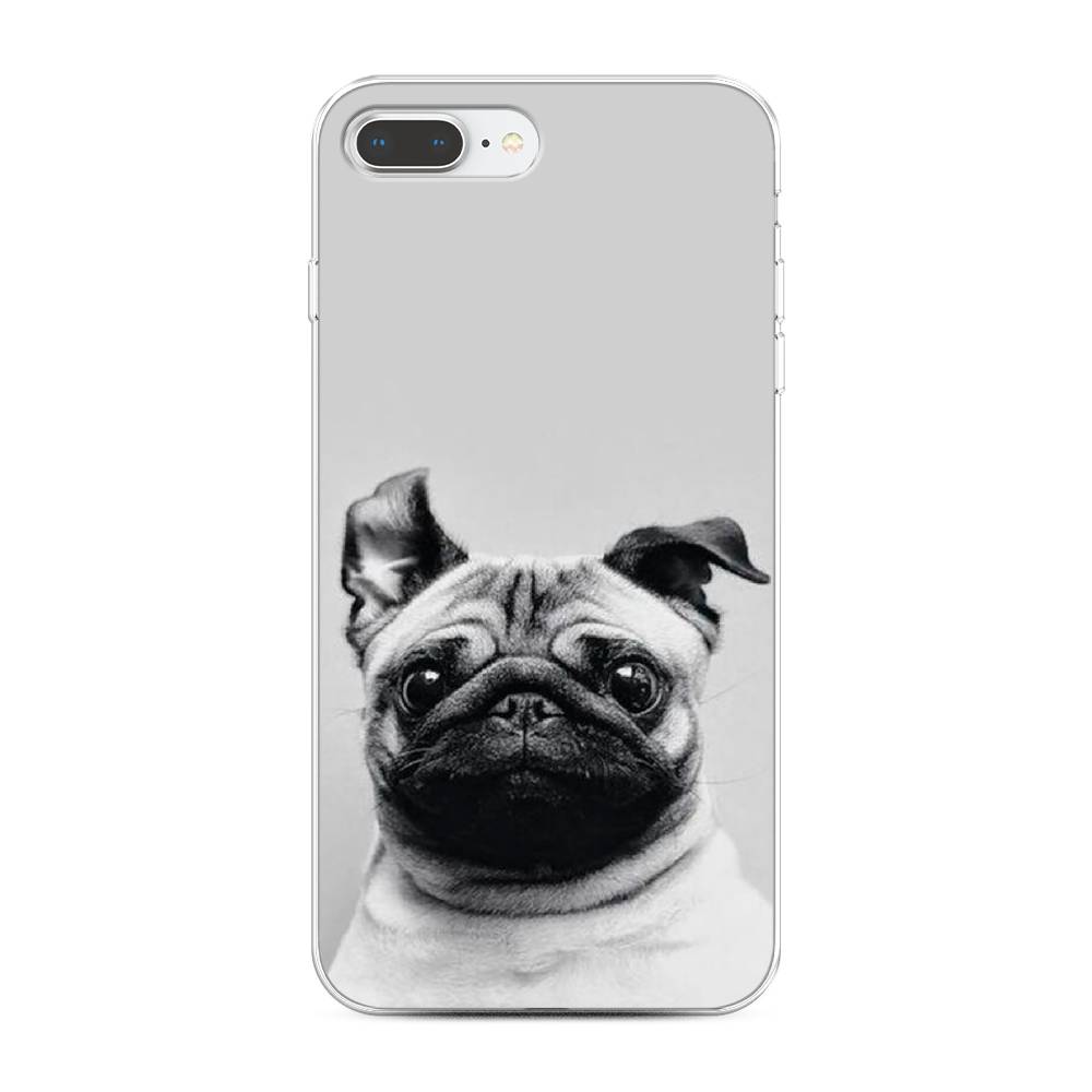 Чехол Awog на Apple iPhone 8 Plus / Айфон 8 Plus "Ушастый мопс"