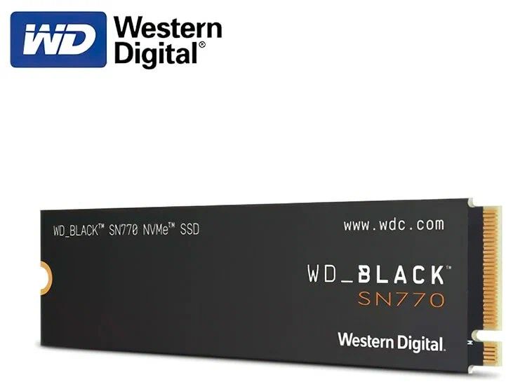 SSD накопитель WD Black SN770 M.2 2280 1 ТБ WDS100T3X0E