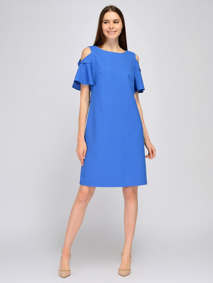 Платье женское Viserdi 9298 голубое 48 RU