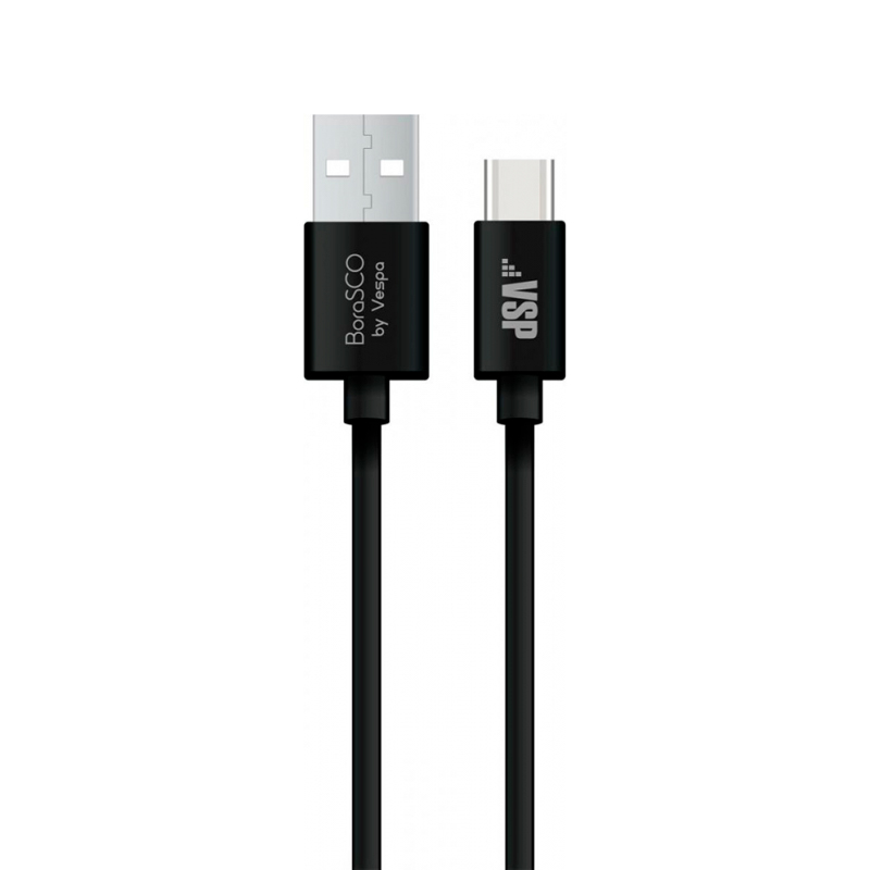 Кабель BoraSCO USB/Type-C 2А 3м, черный (37935)