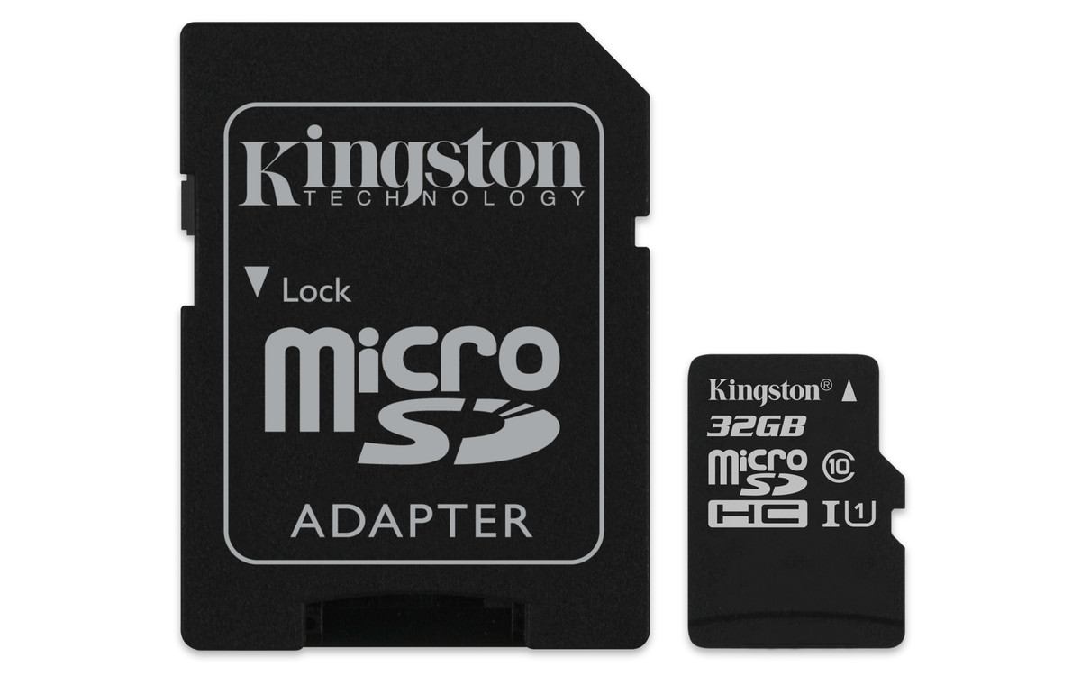 Карта памяти Kingston Canvas Select microSD 32GB + адаптер