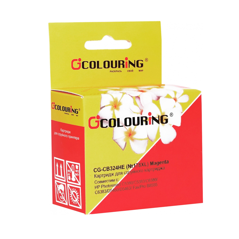 Картридж Colouring CG-CB324HE-M для HP, Magenta
