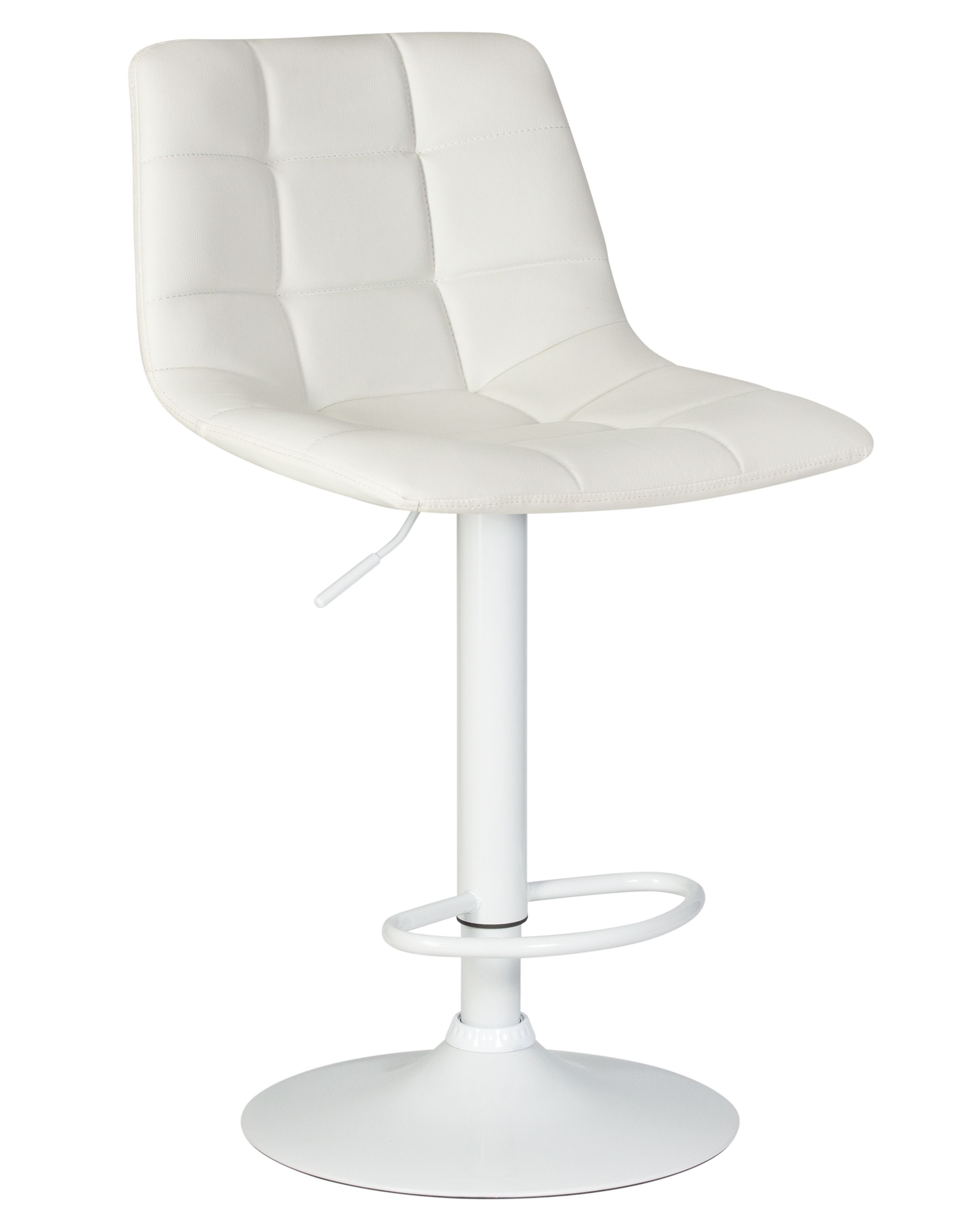 Стул барный Лого-М DOBRIN TAILOR WHITE сиденье белый, основание белый