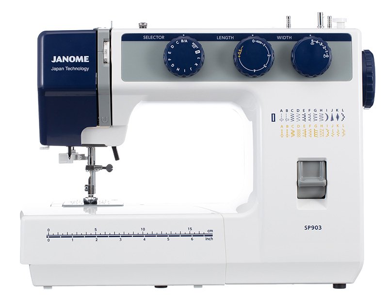 Швейная машина Janome SP903 белый, синий