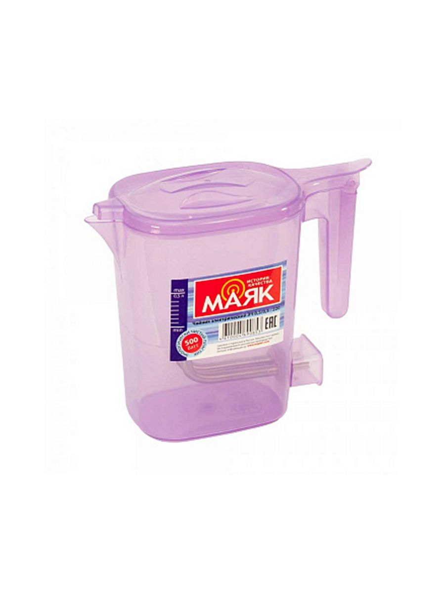 Чайник электрический Маяк ЭЧ-1,0/0,8-220 1 л розовый, фиолетовый