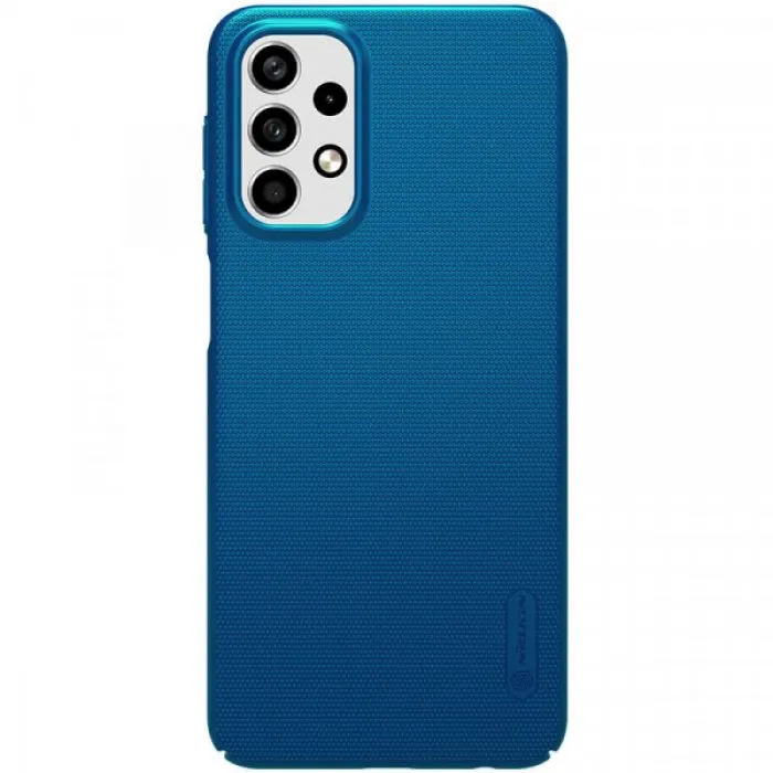 Пластиковый чехол Nillkin Super Frosted Shield для Samsung Galaxy A23 матовый, синий