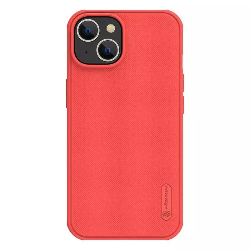 Пластиковый чехол Nillkin Super Frosted Shield для iPhone 14 матовый, красный