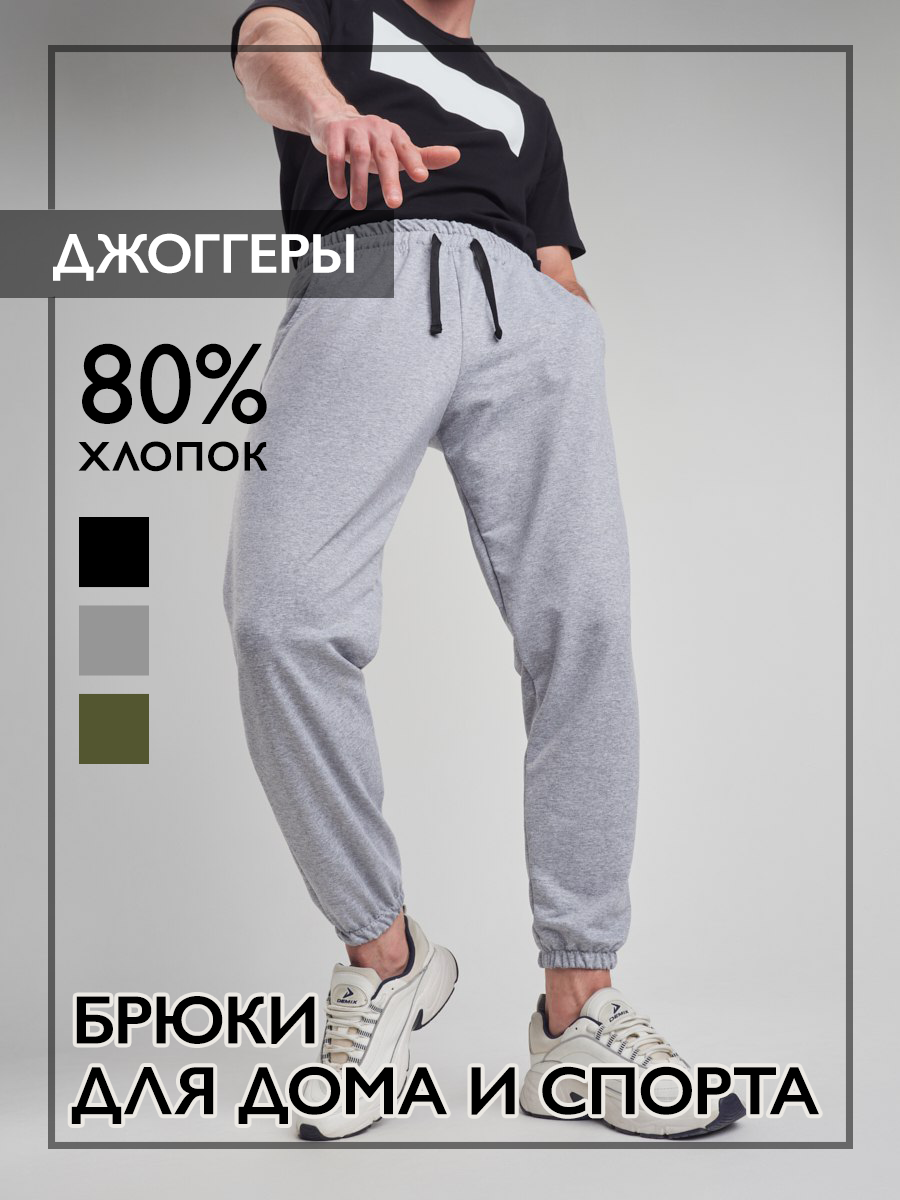 Спортивные брюки мужские Norm БС серые 46 RU