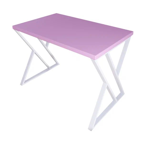 Стол кухонный Solarius Loft с Z-образными ножками 90х60х75, цвет розовый